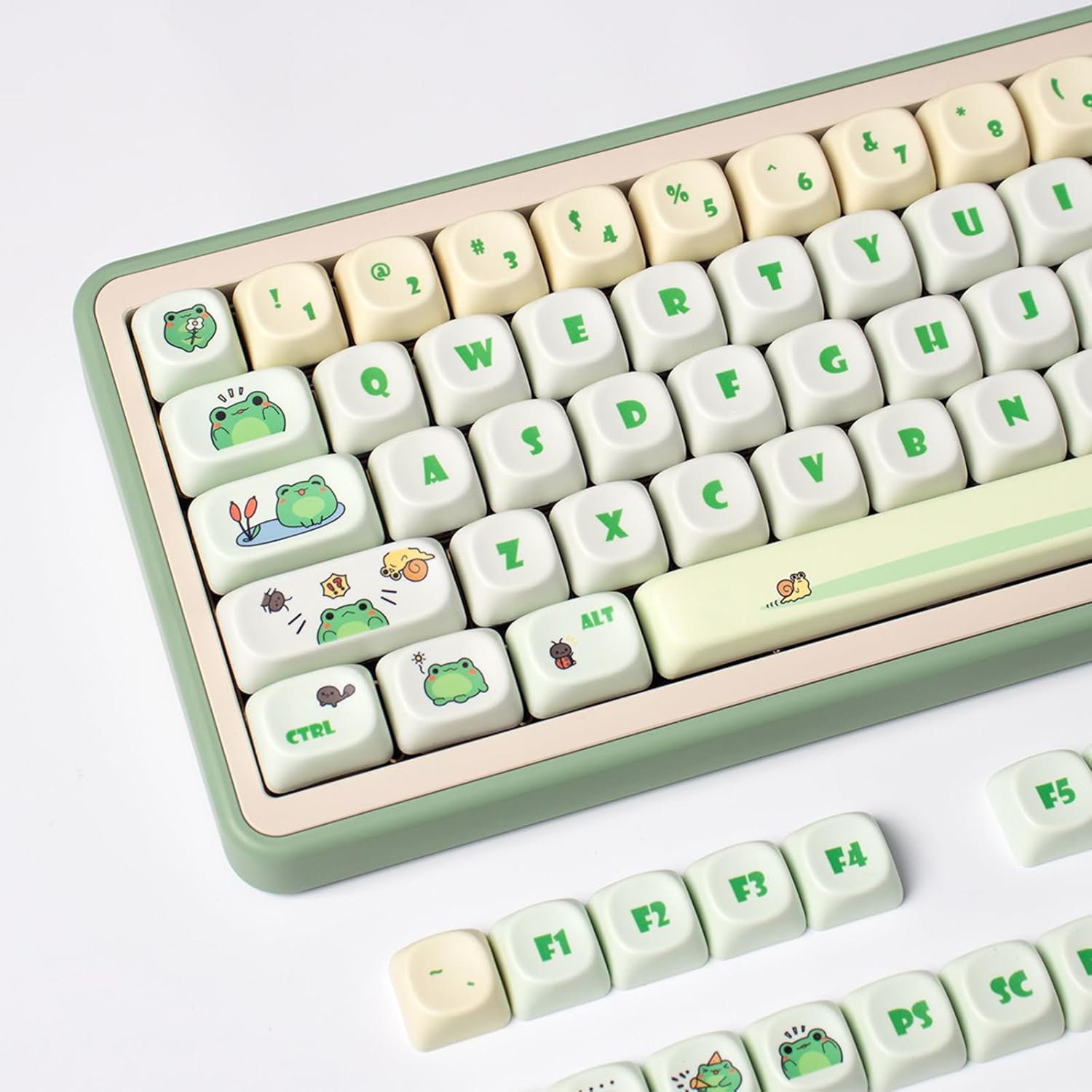 Amazon.com: Sumgsn PBT Keycaps, Moa Profile Keycap, Cute Round Kawaii ...