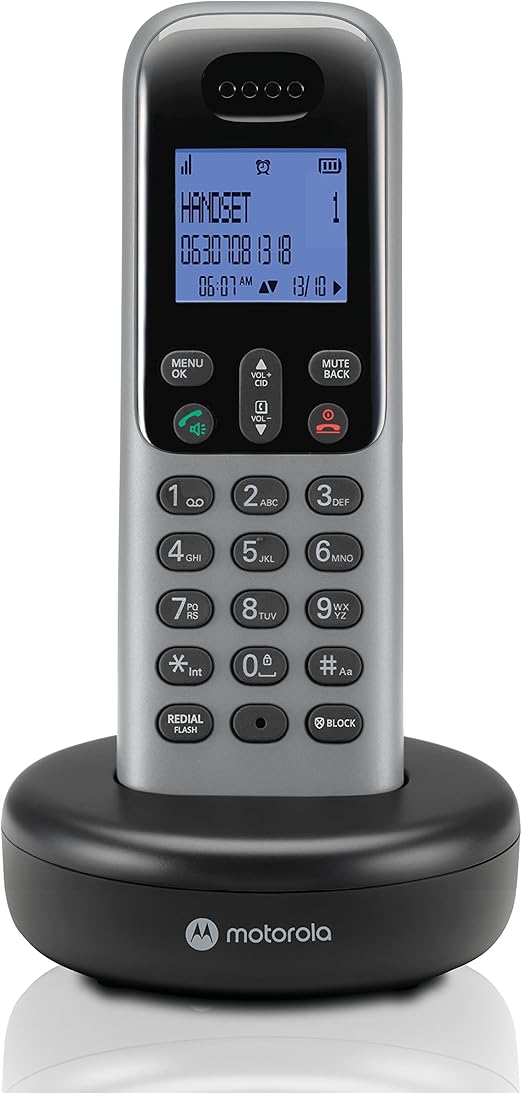 Amazon.com : Motorola Voice T601 Cordless Phone System w/Digital ...