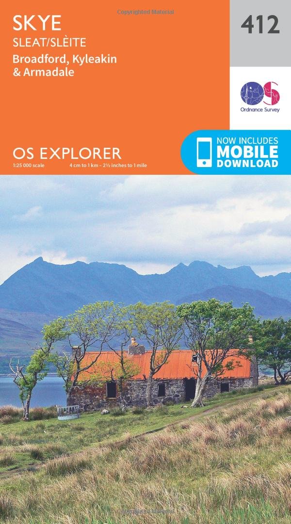 OS Explorer Map 412 Skye - Sleat OS Explorer Paper Map : Ordnance ...