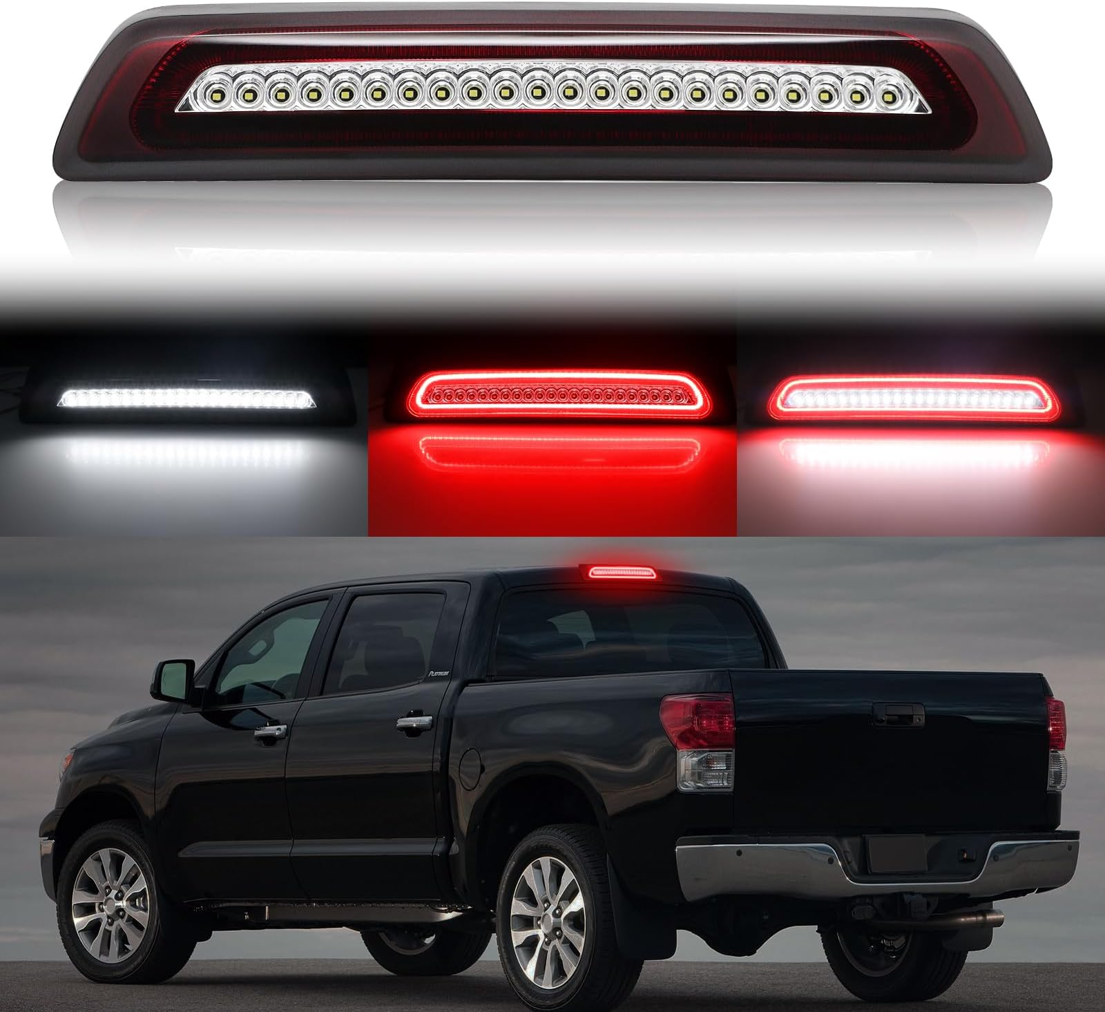 Amazon.com: AUYICH LED Third Brake Light Compatible with Tundra 2007 ...