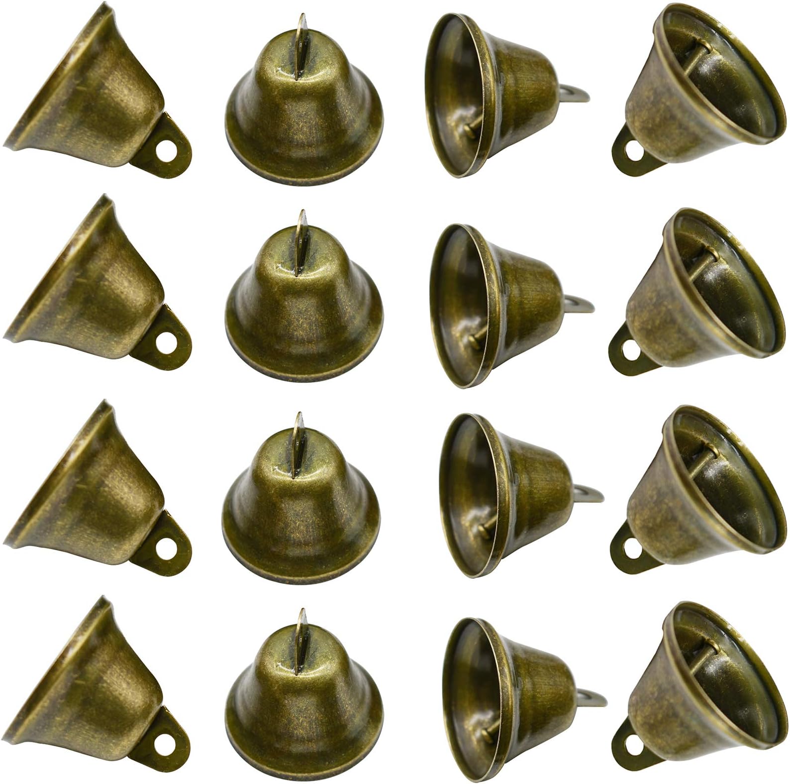Amazon.com: Jingle Bells,Fishknow 56 pcs Brass Bells for Crafts,1.2Inch ...