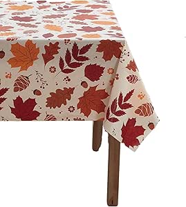 Amazon.com: Serafina Home Autumn Thanksgiving Fall Vinyl Flannel Backed ...