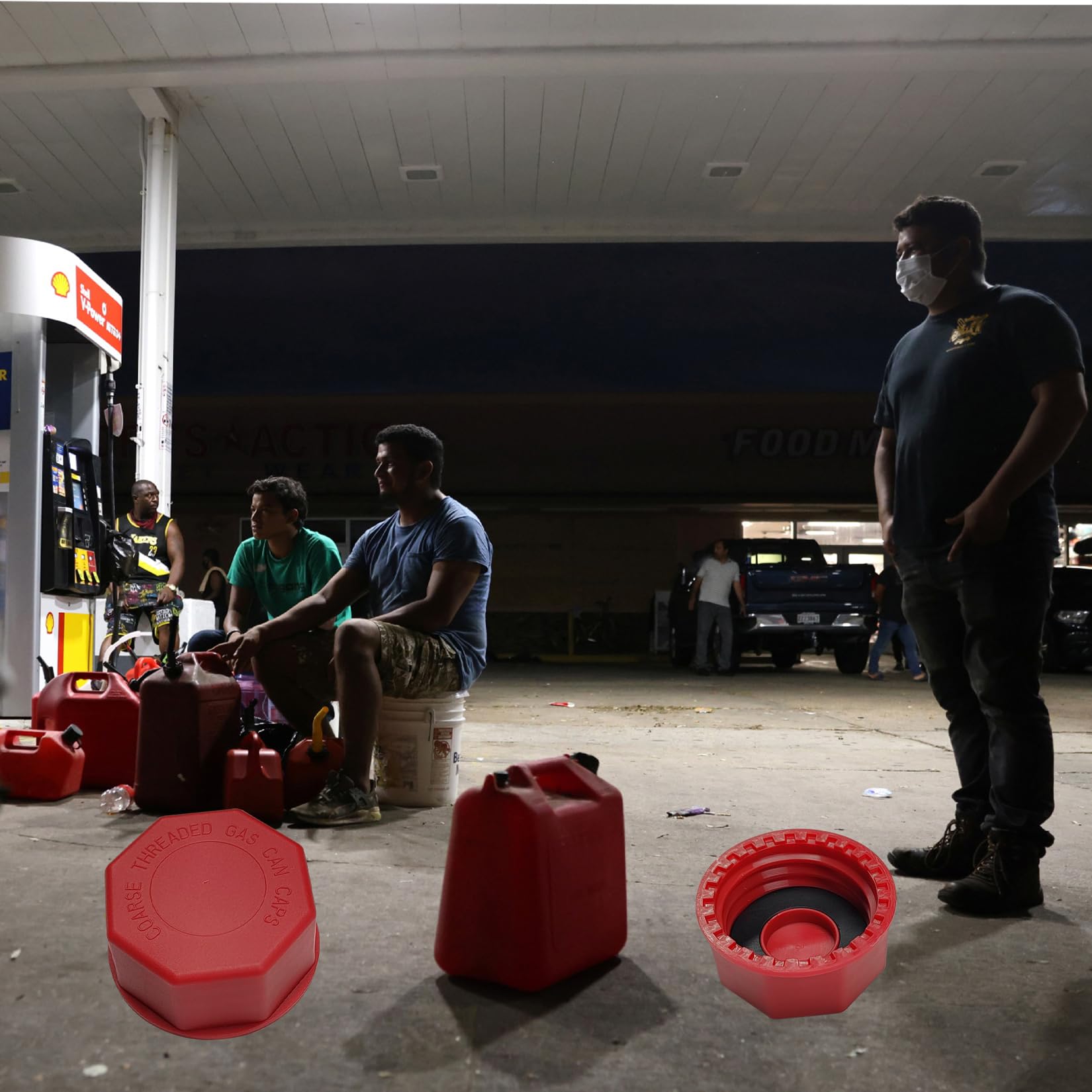 Snapklik.com : ANYINELEC Coarse Thread Gas Cap For Gasoline, Gas Can ...