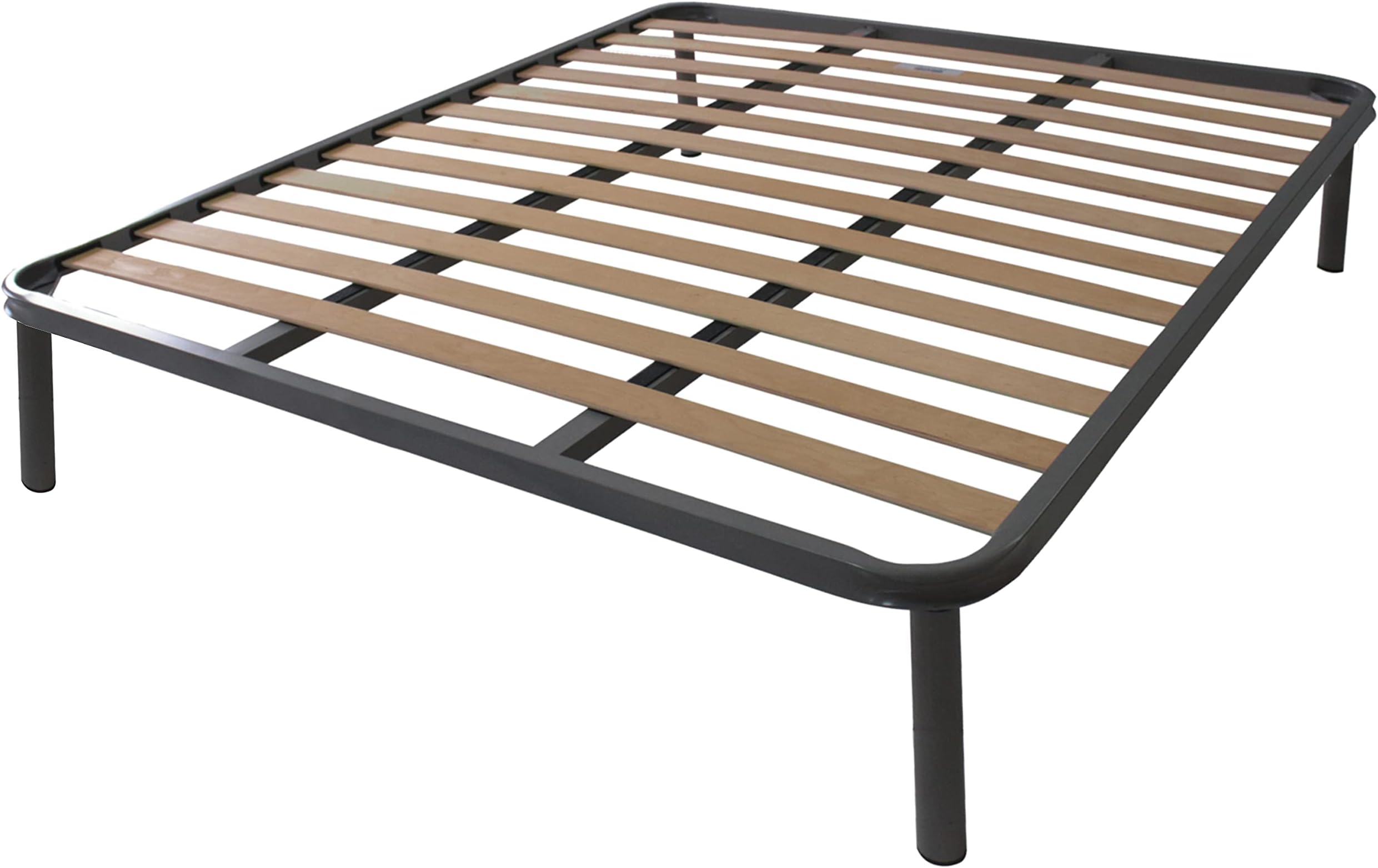 RETI GRITTI Letto A DOGHE Matrimoniale, nero, plastica, 160_x_190_cm ...