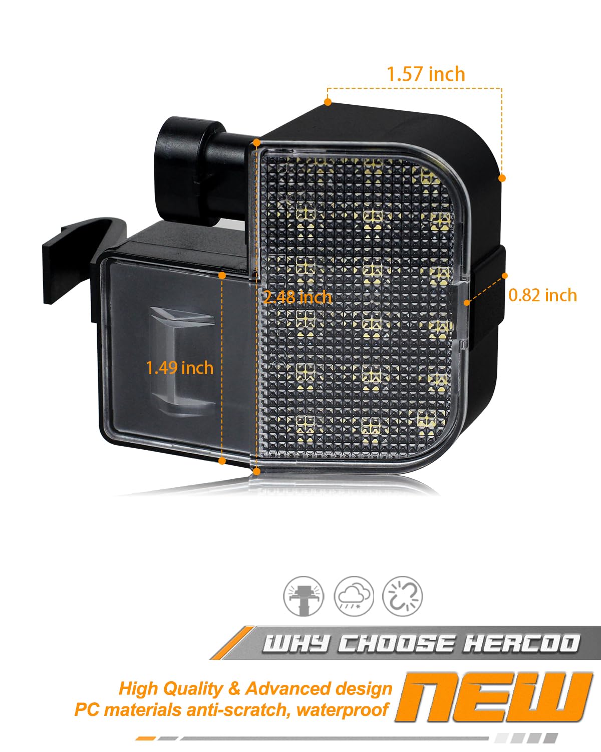 Snapklik.com : HERCOO Under Hood Lights Assembly Lamp Kit Compatible