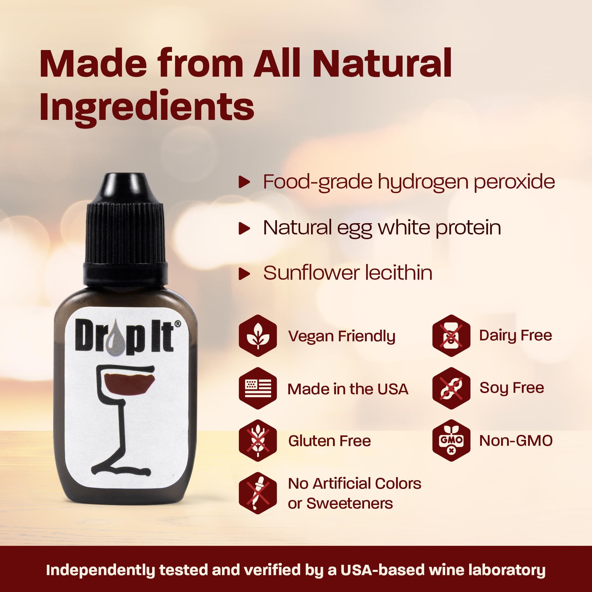 Snapklik.com : Original Wine Drops, 6pk- USA Made That Naturally Reduce ...