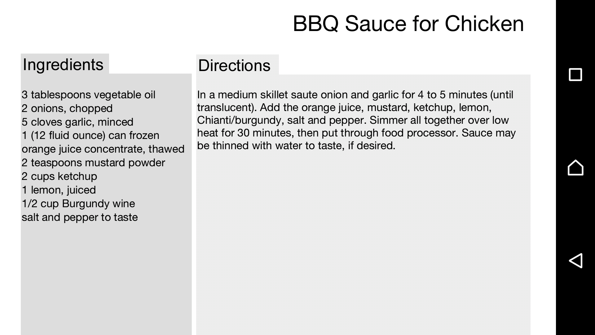 Sauce Recipes - App on Amazon Appstore