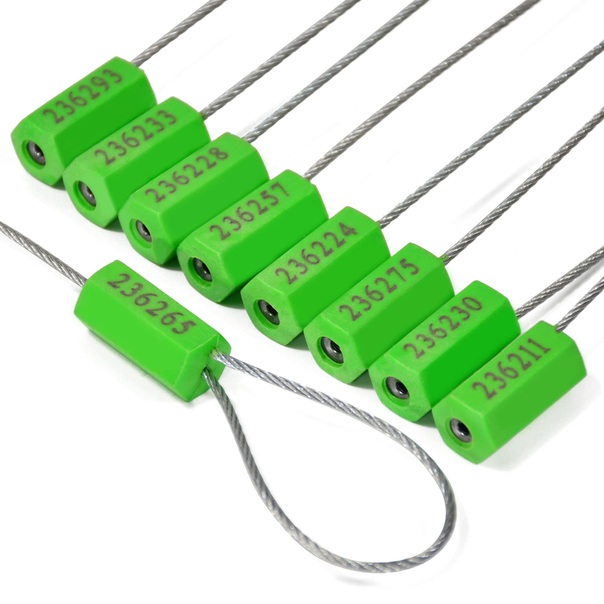 Lzbignun 50pcs Pull-Tite Steel Wire Cable Seals Anti-Tamper Security ...