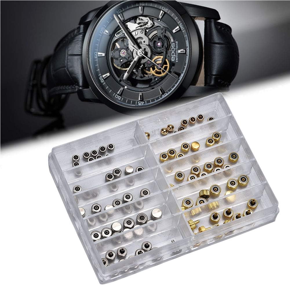Amazon.com: Watch Crown Spare Parts, Watch Mini Screw, Watch Crown Set ...