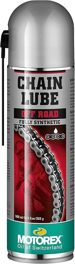 Motorex Off-Road Chain Lube Synthetic Chain Lube Spray 500 ml : Amazon ...