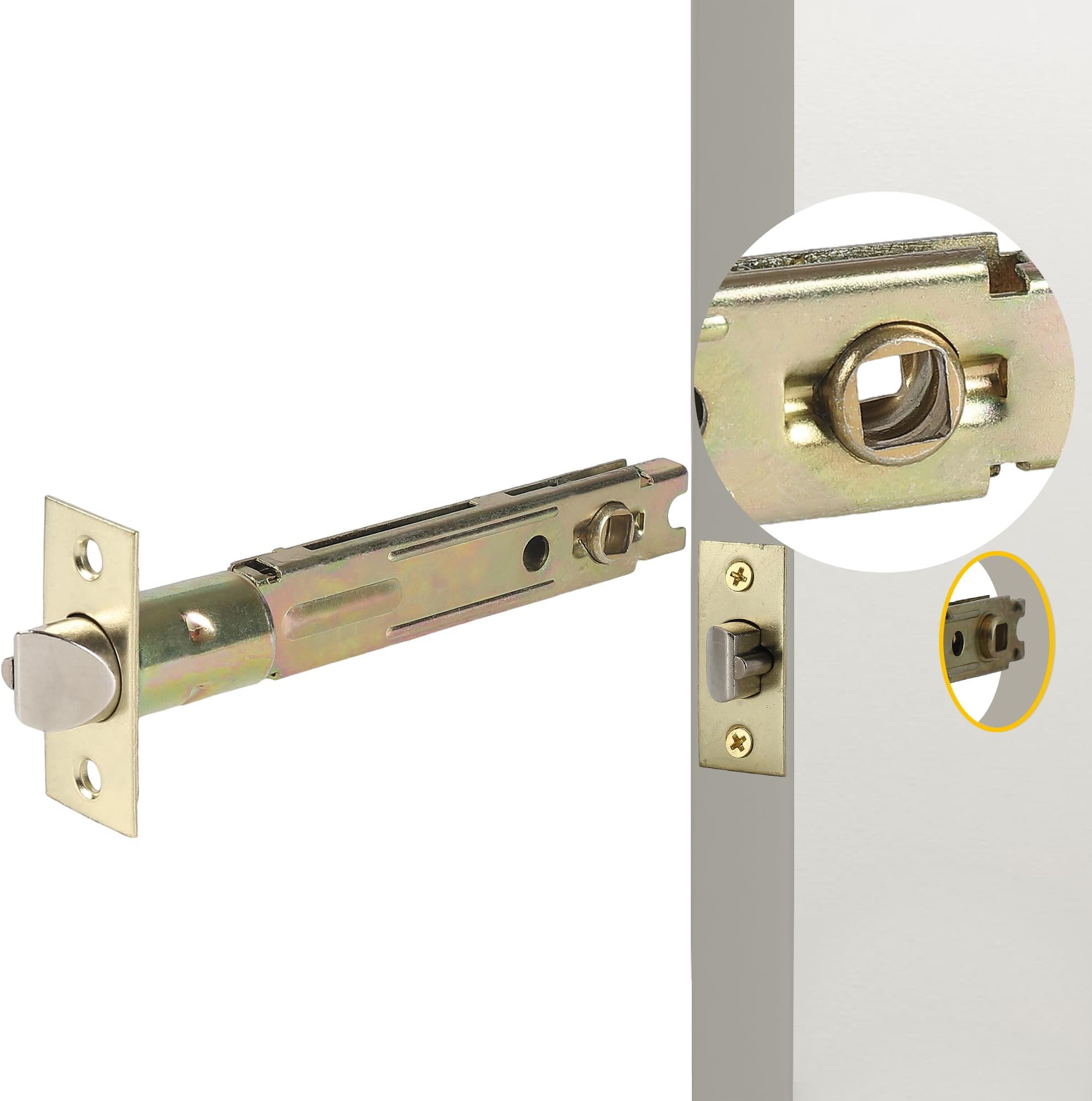 Baldwin 5513.P Privacy Door Lever Latch for 2-3/8" Backset, Lifetime ...