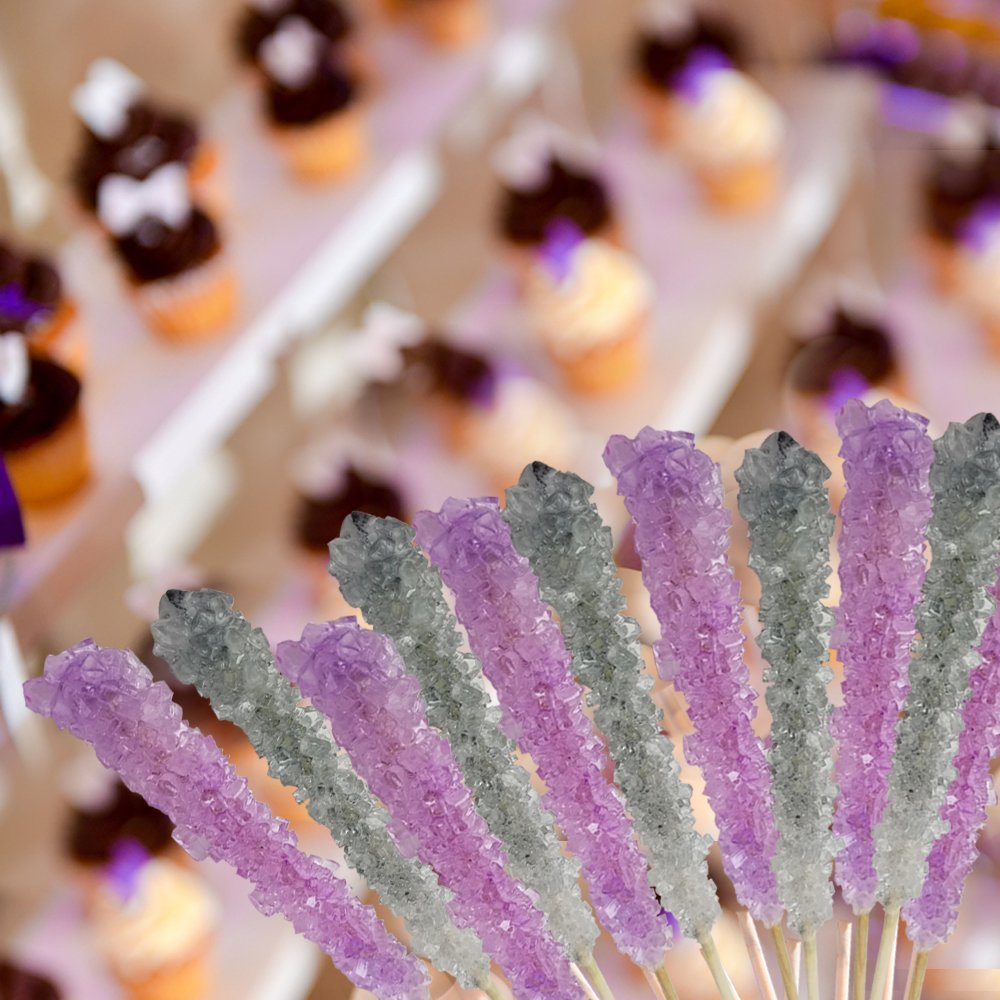 Extra Large Rock Candy Sticks 36 Original Lollipop Silver Rock ...