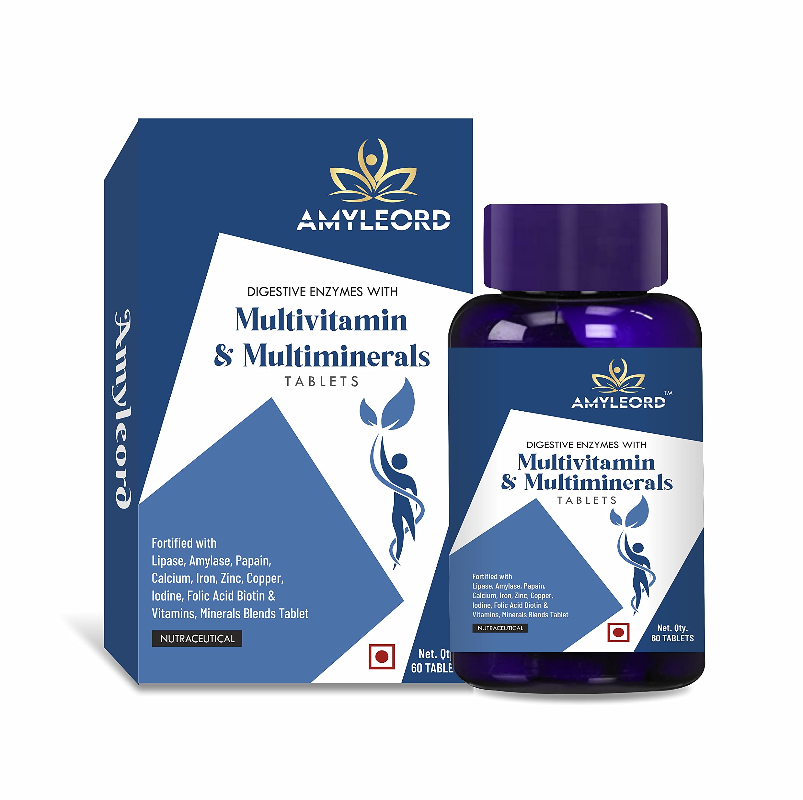 Buy Amyleord Digestive Enzymes With Multi & Multiminerals Fortified ...