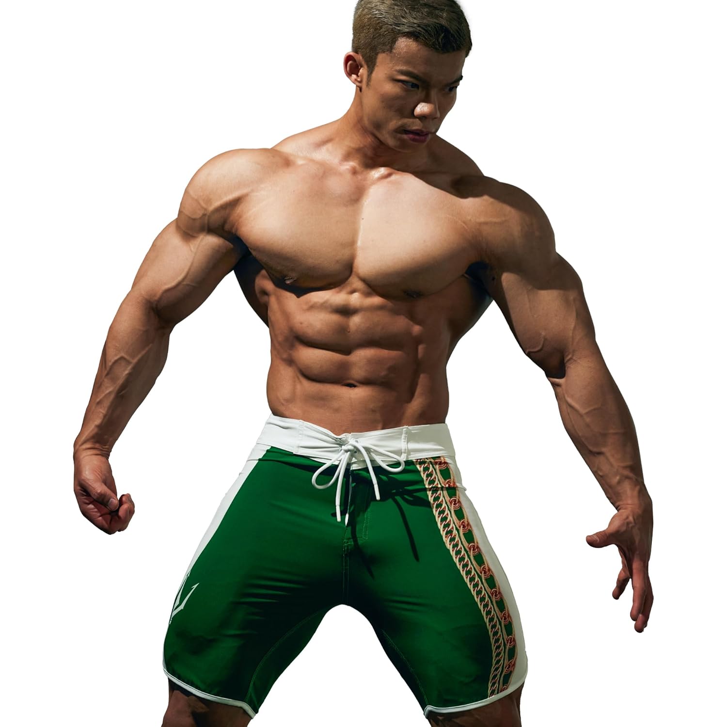 Amazon.com: FIED V6 IFBB Mensphysique Board-Short (Regalia GREEN, 26 ...