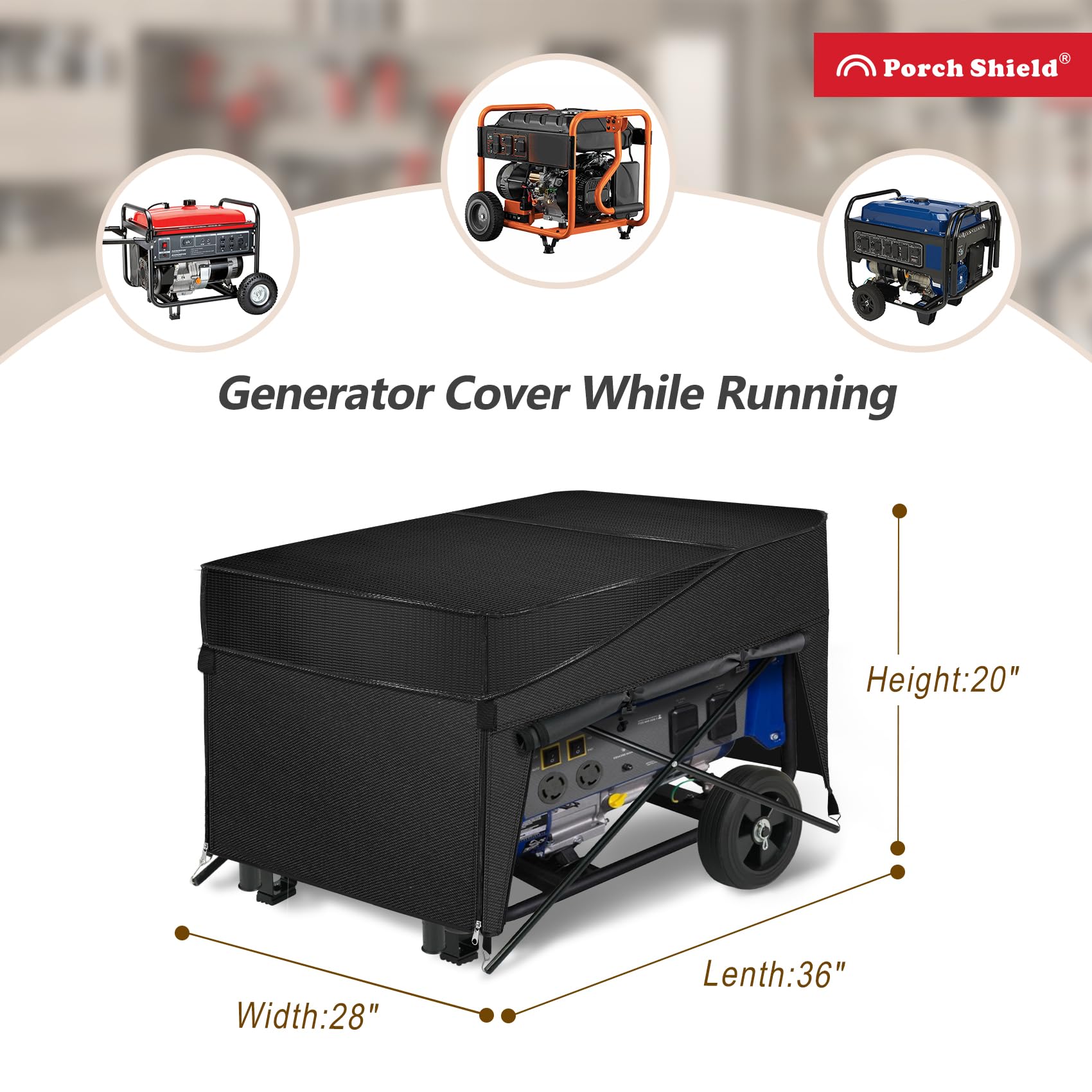 Snapklik.com : Generator Covers Running - Waterproof Generator Rain ...