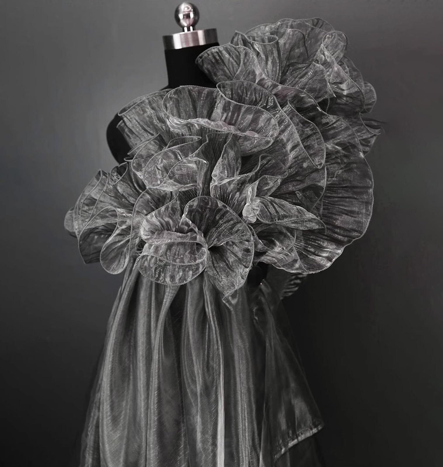 Amazon.com: Ruffled Lace Trims 3 Yards,Pleated Lace Fabric Trim,Organza ...