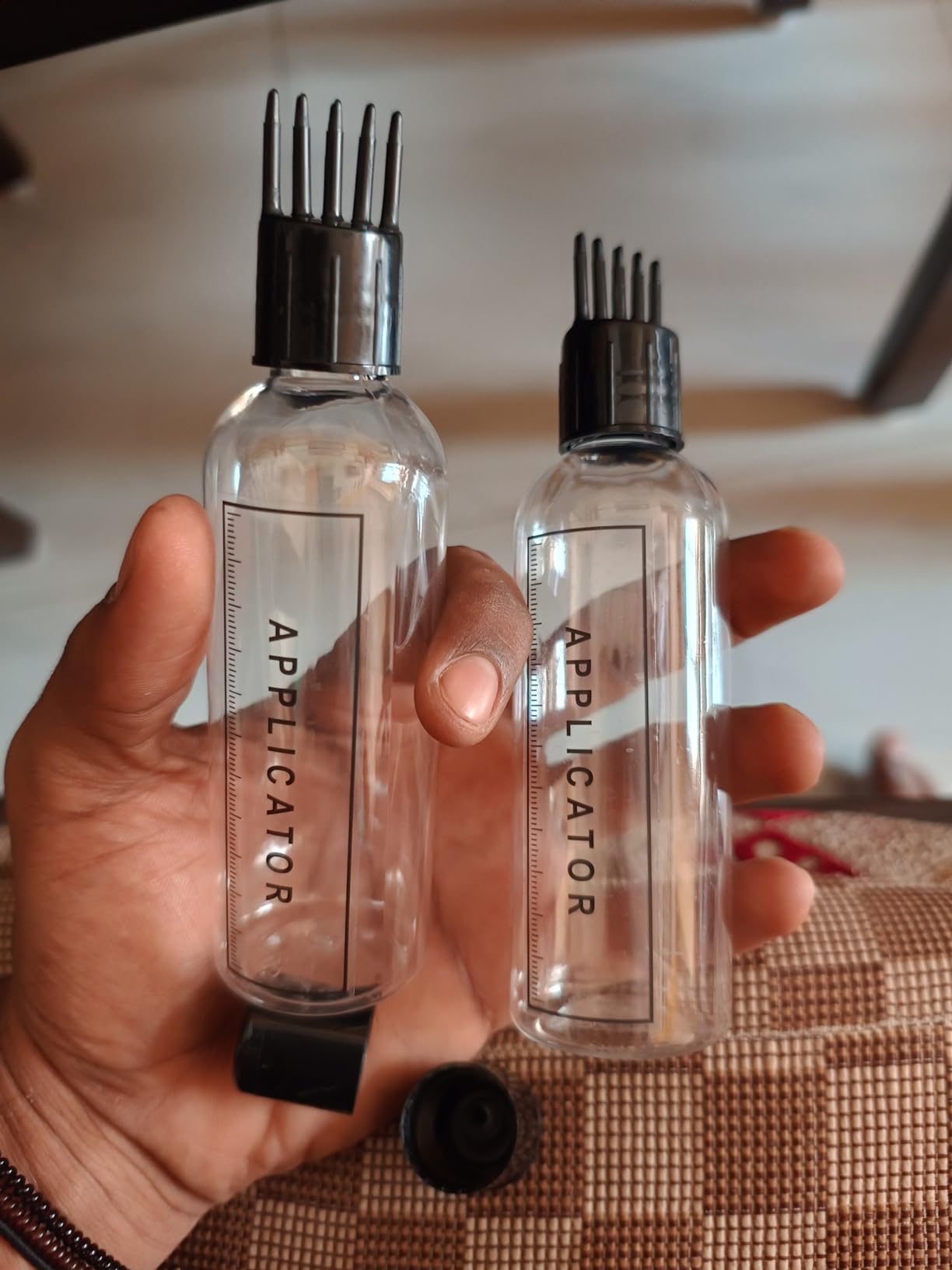 VREENY Hair Root Applicator Bottle with Comb Cap for Applying Hair Oil ...