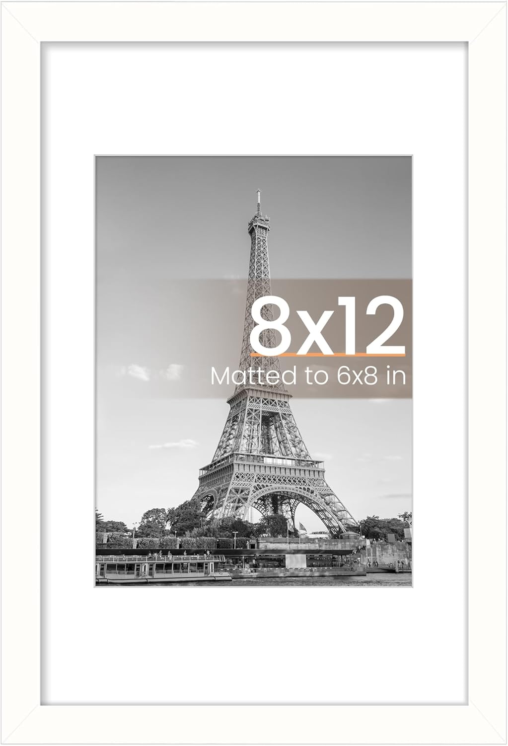 Amazon.com - upsimples 8x12 Picture Frame, Display Pictures 6x8 with ...