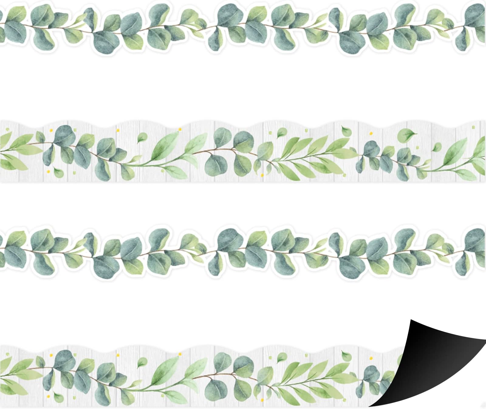 Amazon.com: 24Pieces Magnetic Eucalyptus Classroom Bulletin Board ...