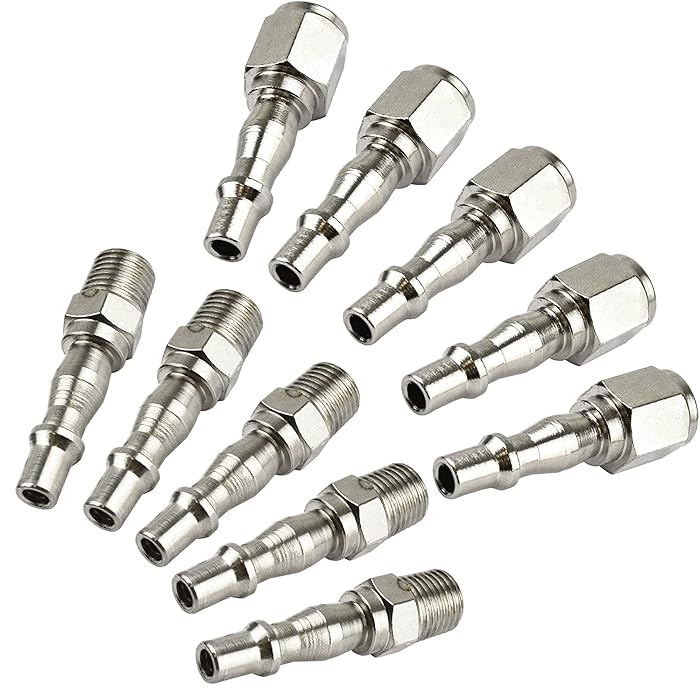 Buy 10PCS Air Compressor Fittings - Stainless Steel Air Line Connectors ...
