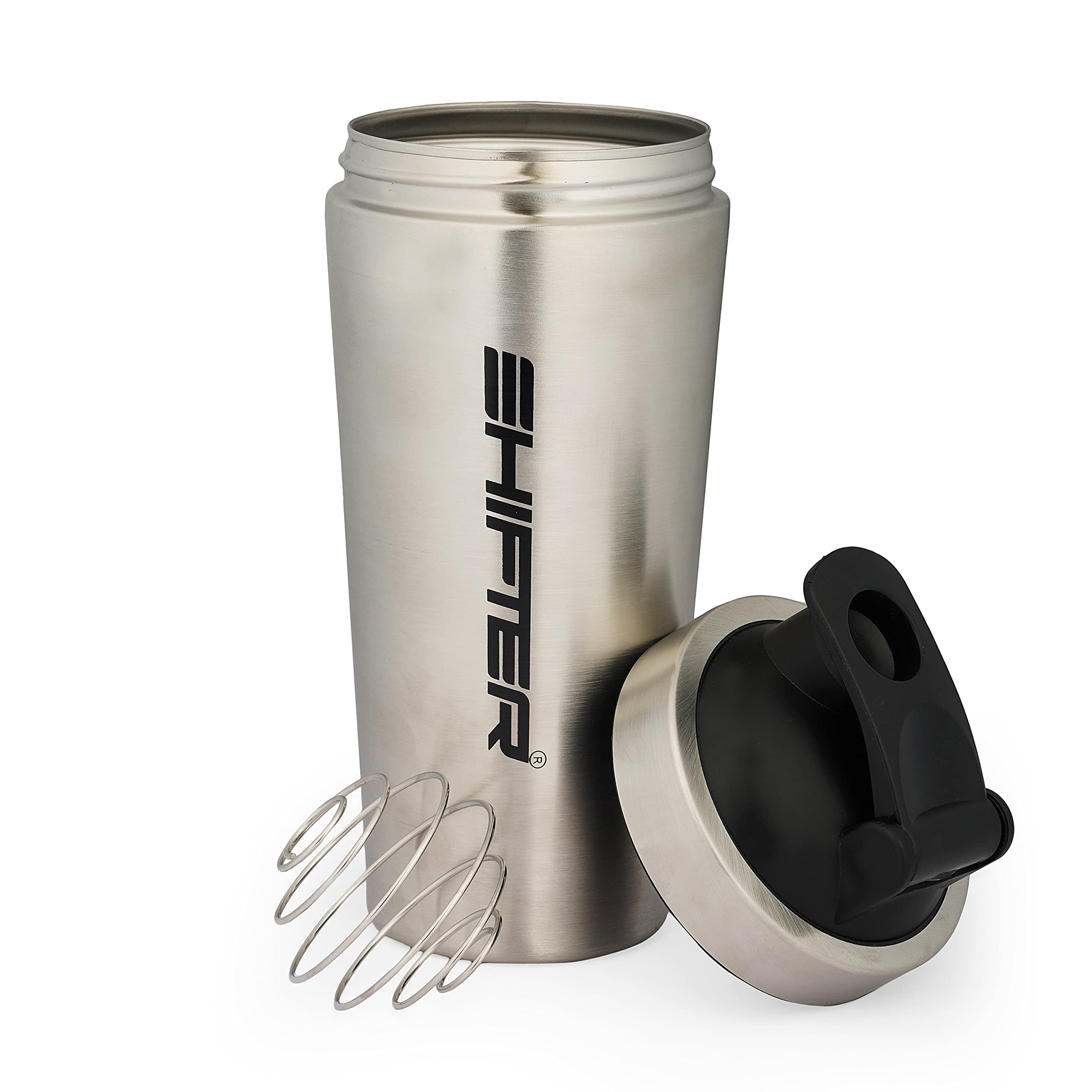 SHIFTER Gym Shaker Steel for Protein Shake Leakproof Shaker Bottles for ...