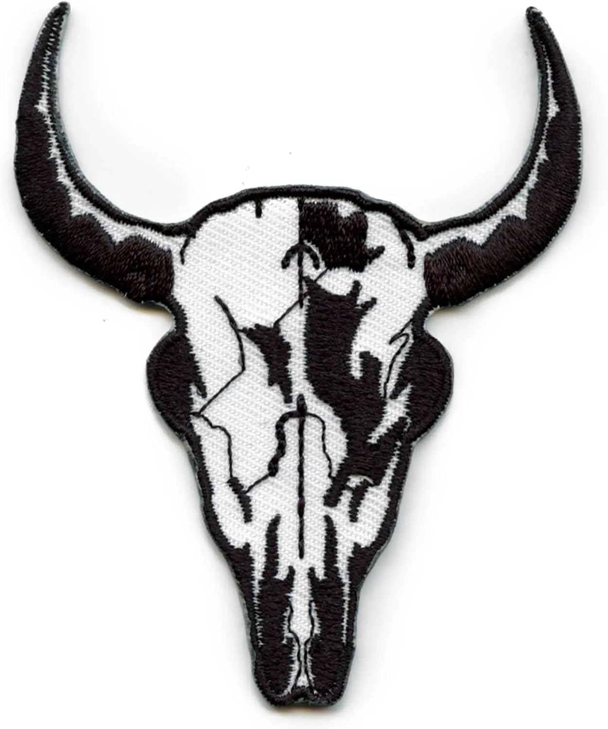 Amazon.com: Western Bull Skull Patch Horns Decor Hunt Embroidered Iron On