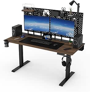 Amazon.com: DEZCTOP Bifrost Elite Ergonomic Height Adjustable Desk (63 ...
