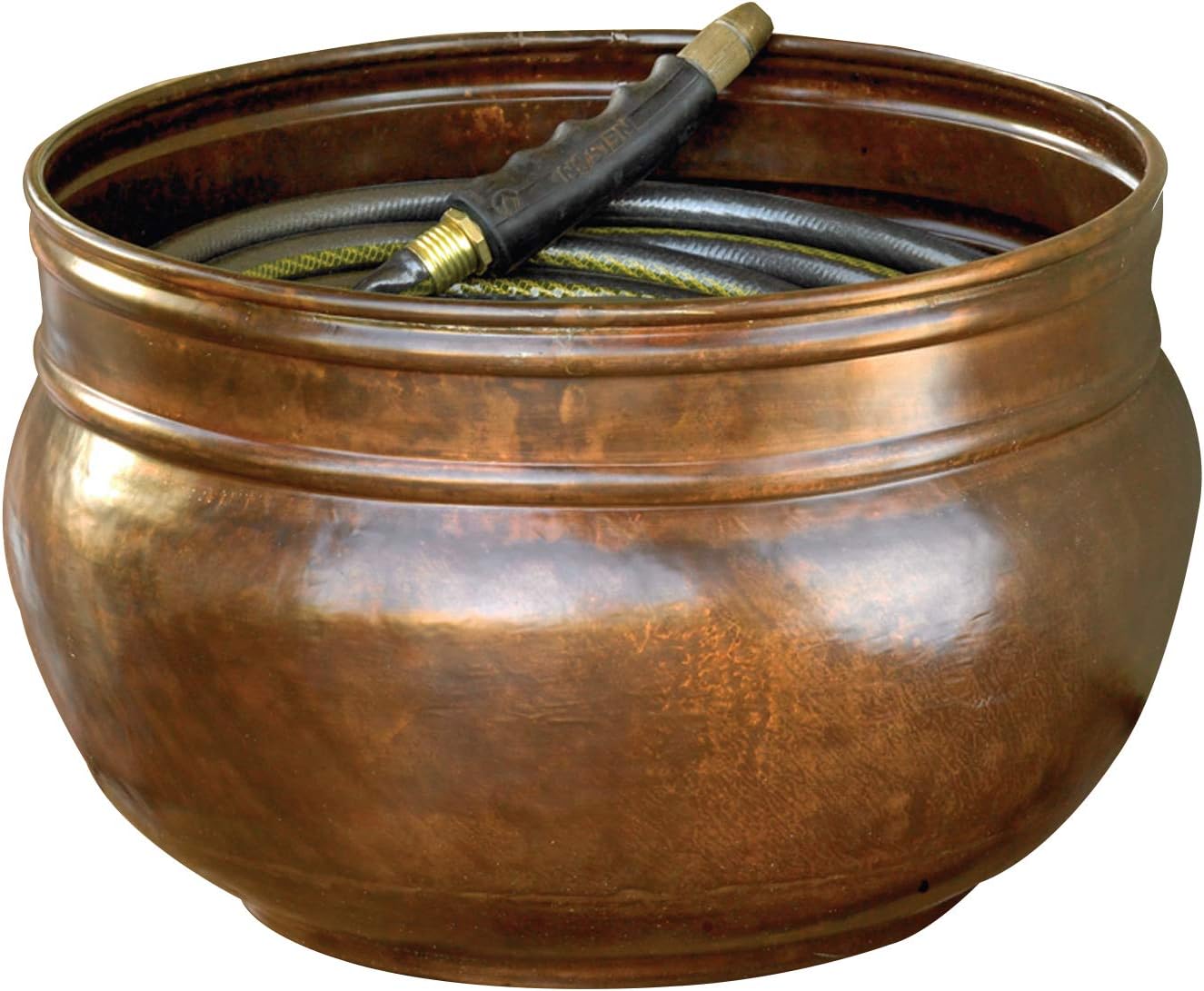 Amazon.com: Liberty Garden 1901 Rustic Garden Hose Pot, Holds 100-Feet ...