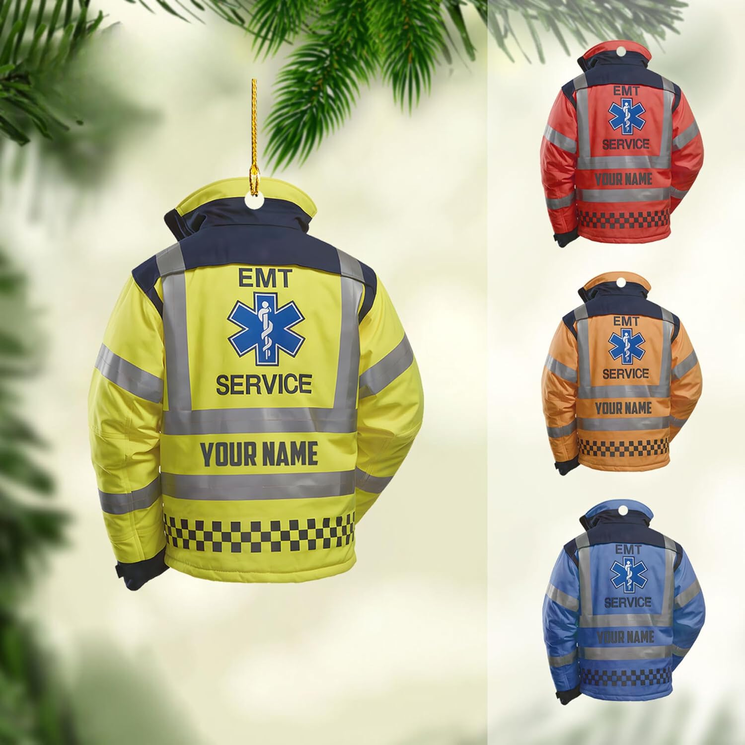 Amazon.com: Personalized EMS Paramedic Christmas Ornament Custom EMS ...