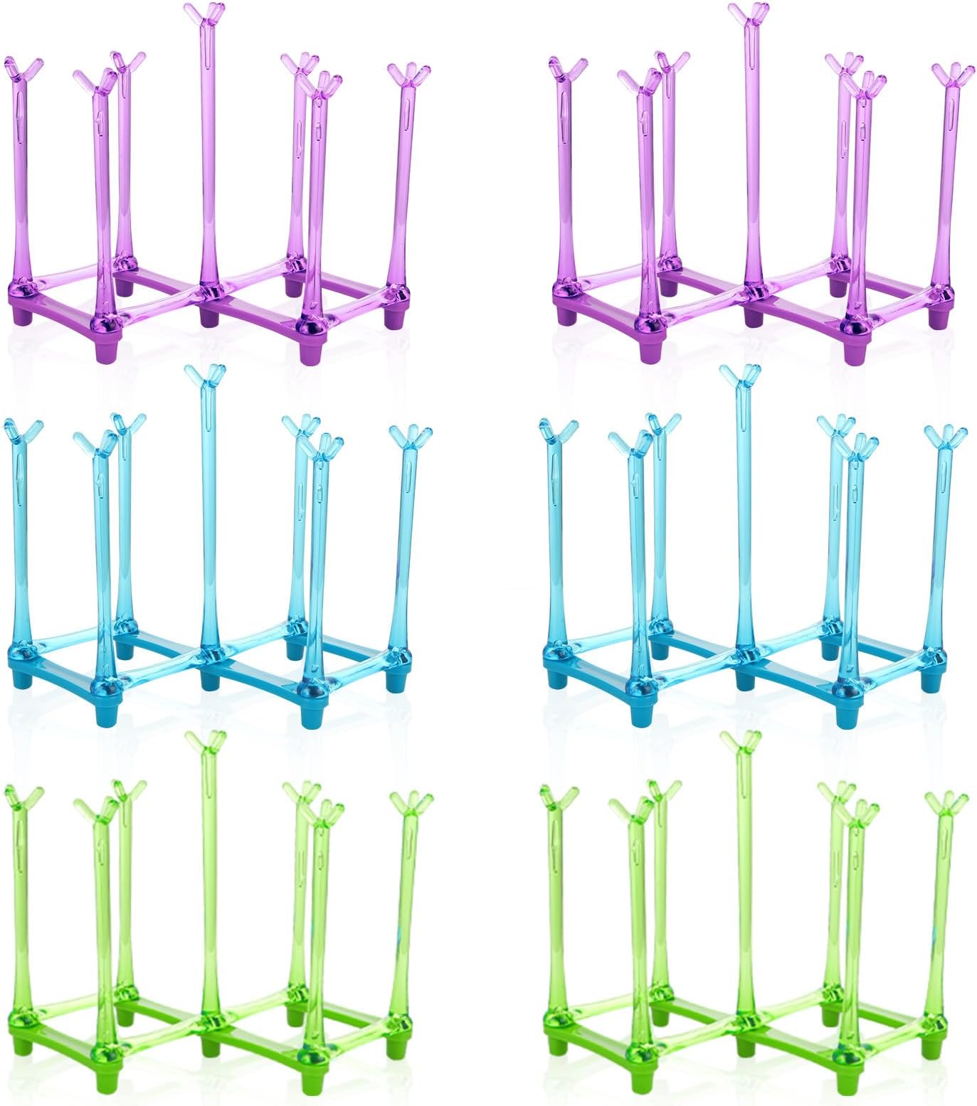 Amazon.com - 2 Pack Retractable Bottle Drying Rack, Space Saving Water ...