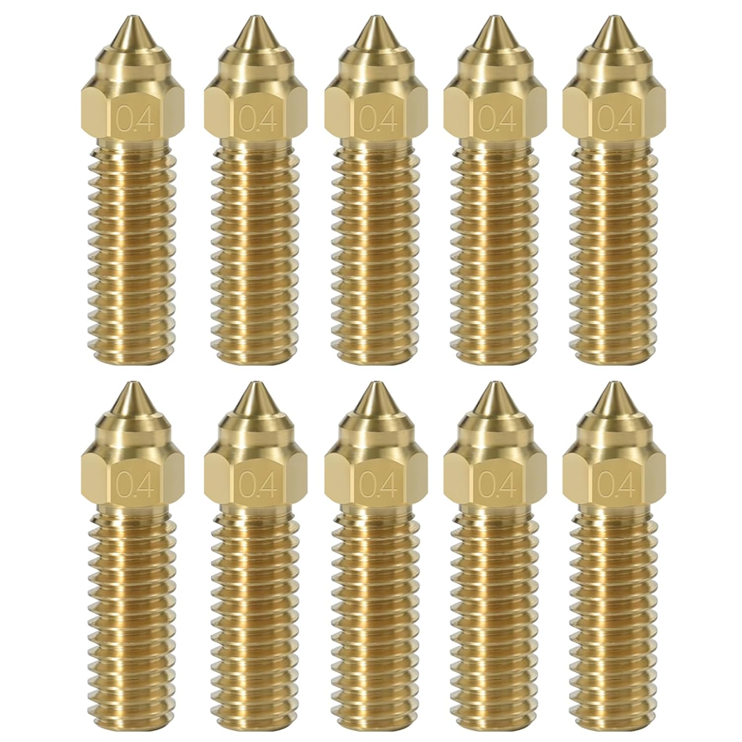 Amazon.com: BIQU 10 PCS Nozzles Kit 0.4mm for Creality K1, K1 Max ...