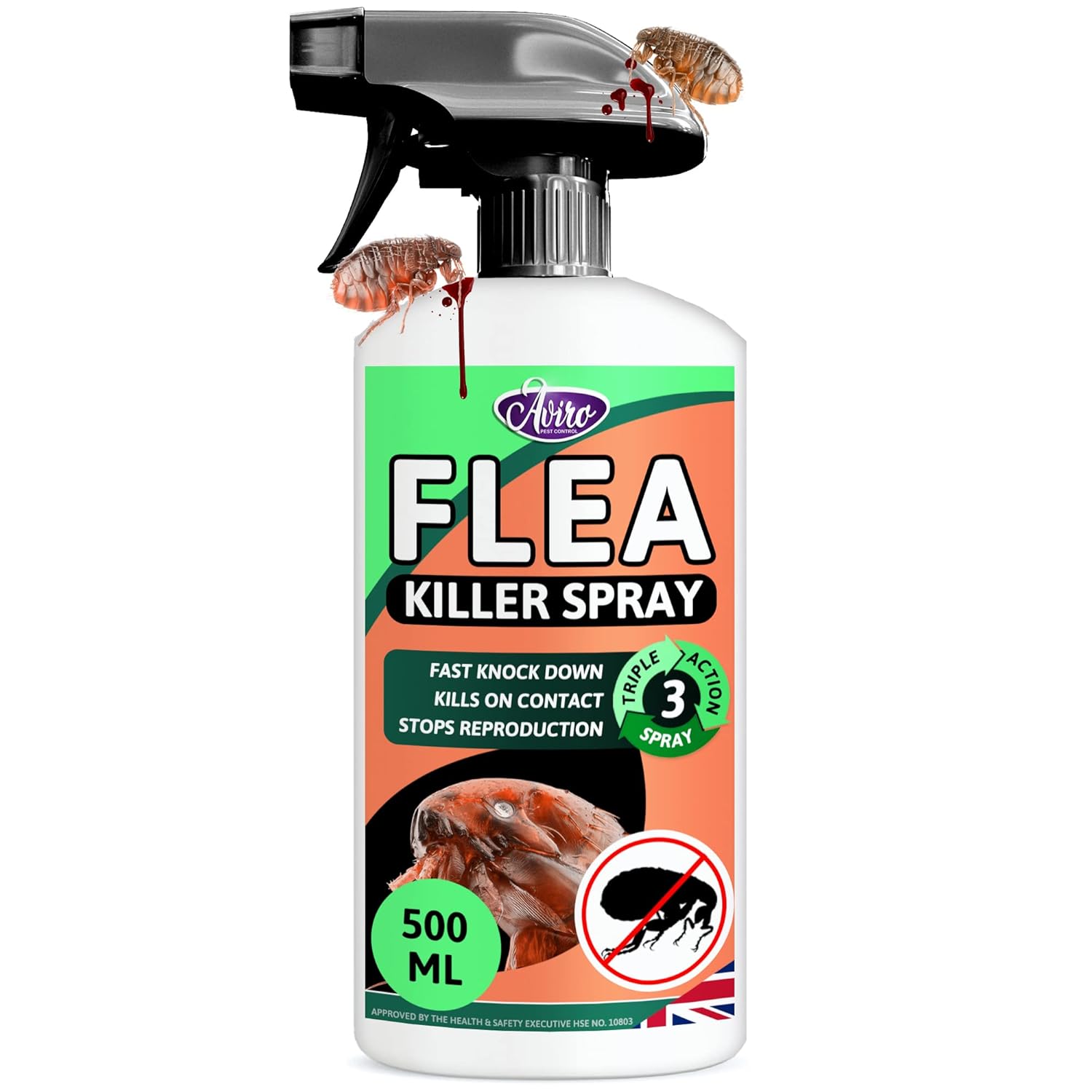 Aviro Flea Spray For The Home - Fast Acting Professional Home Flea ...