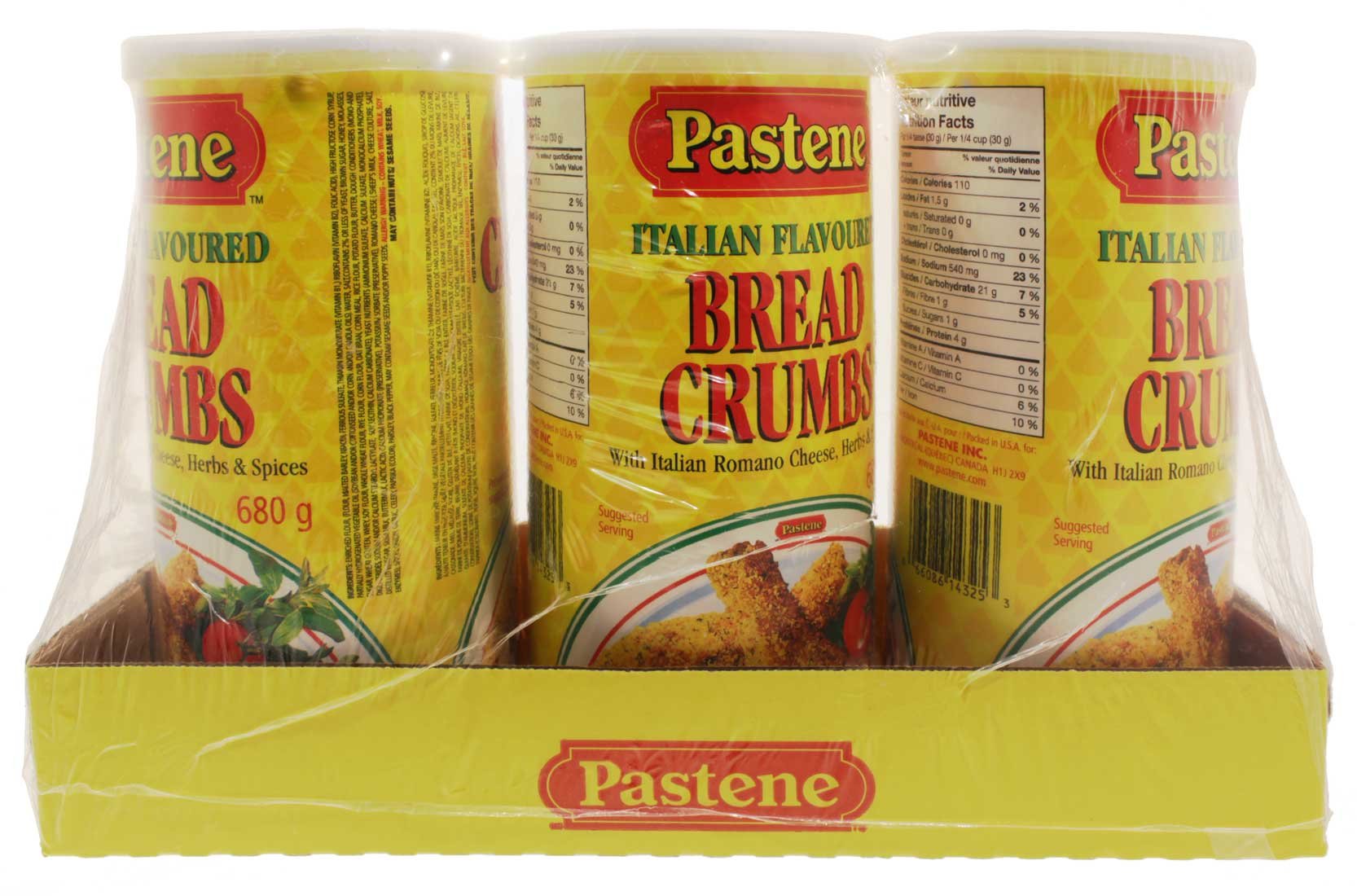 Amazon.com: Pastene Italian Flavored Bread Crumbs, 24-Oz, Pack or 3 ...