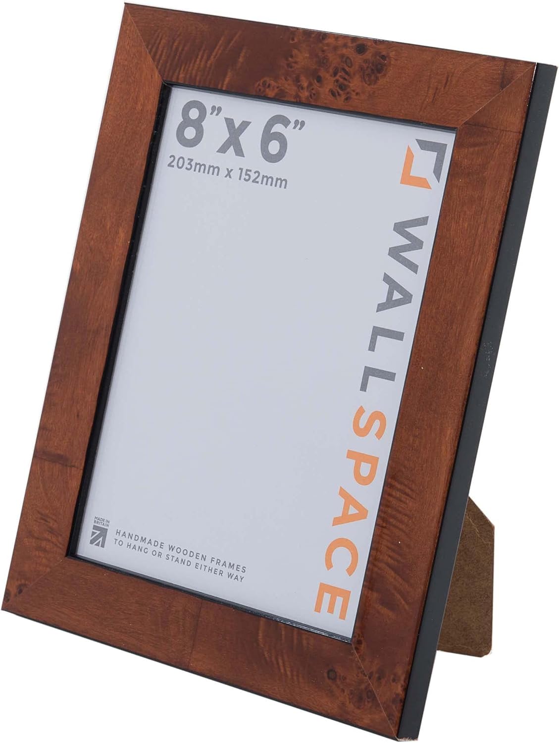 Wall Space 8x6 Walnut Frame | Traditional Brown Photo Frame 8 x 6 inch ...
