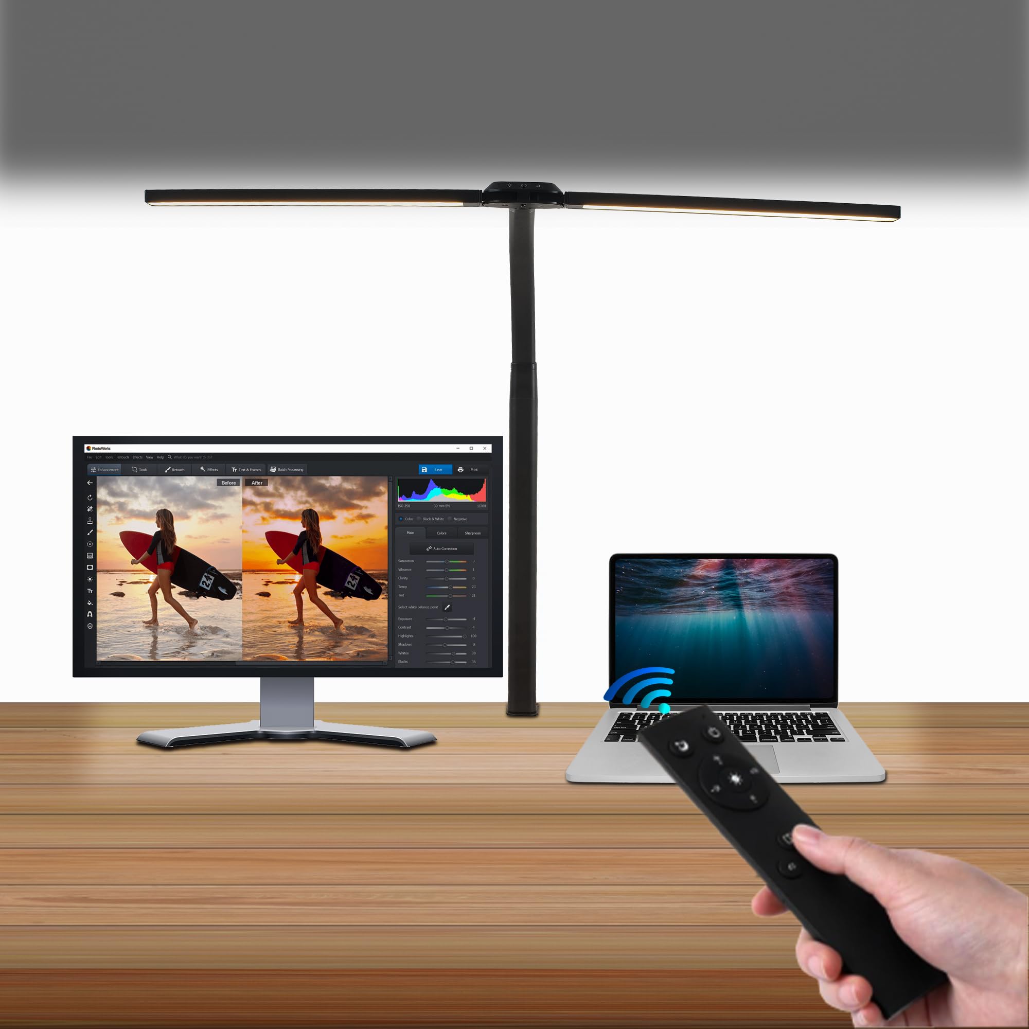LED Desk Lamps with Clamp, Adjustable & Dimmable Desk Lamps for Home ...