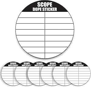 Amazon.com: 12 Pack Writable Scope DOPE Sticker for Long-Range Shooting ...