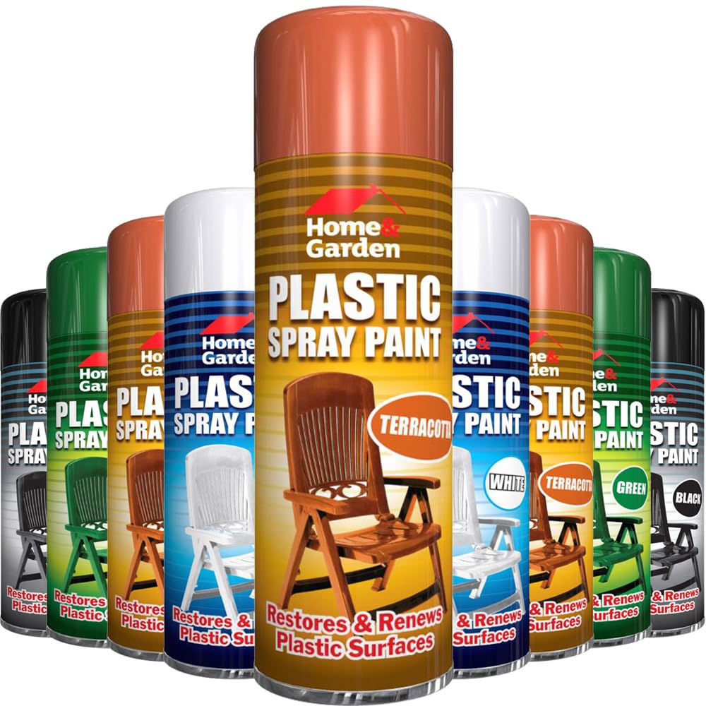 AlezyB 1 x Plastic Terracotta Spray Paint 300ml Aerosol Spray Direct to ...