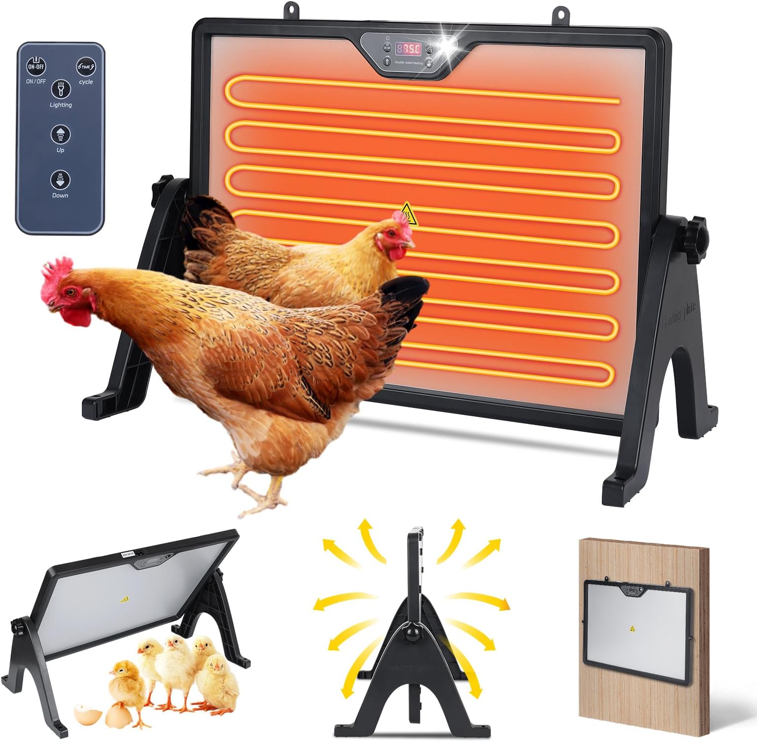 Amazon.com: 2025 Smart Chicken Coop Heater Coop Radiant Heat Panel ...