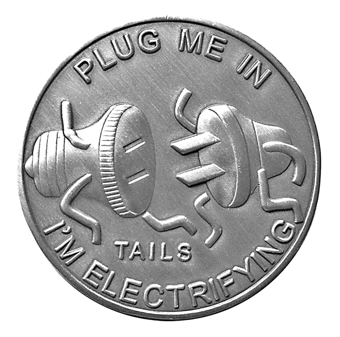 Amazon.com: Thompson Emporium Man Humor Plug Me in Heads & Tails Good ...