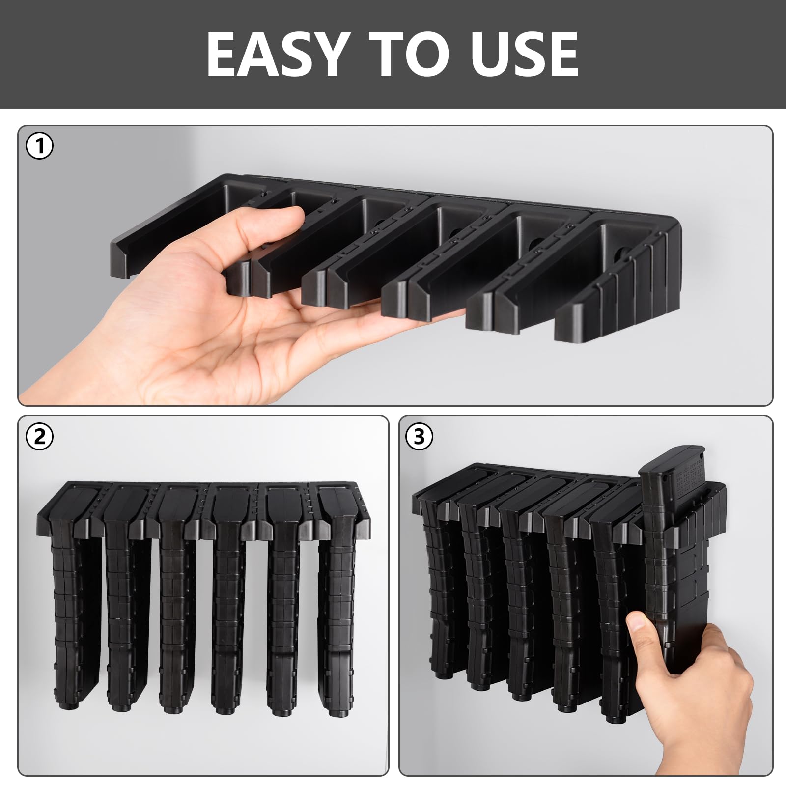 Snapklik.com : Adoreal Magnetic ABS 6 Standard AR Rack Wall Mount