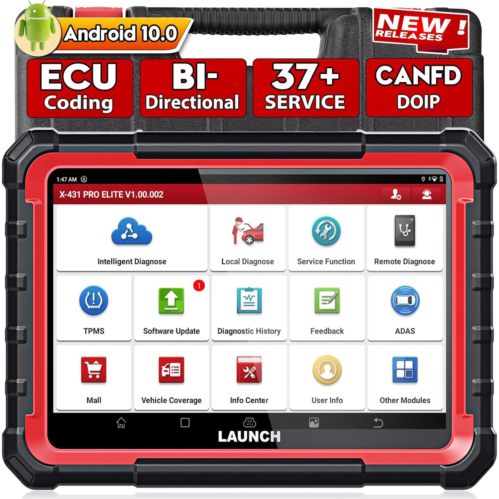 LAUNCH X431 PRO Elite OBD2 Code Reader Professional, OBD2 Scanner Tool ...