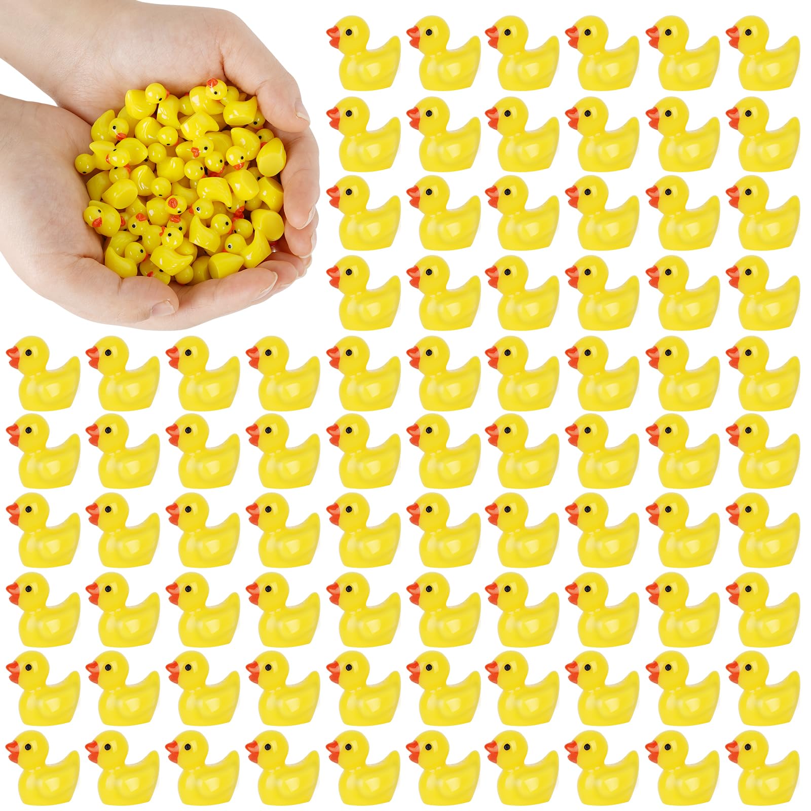 Amazon.com: jiesiw Mini Tiny Ducks 200 Pack : Mini Little Resin Duck ...