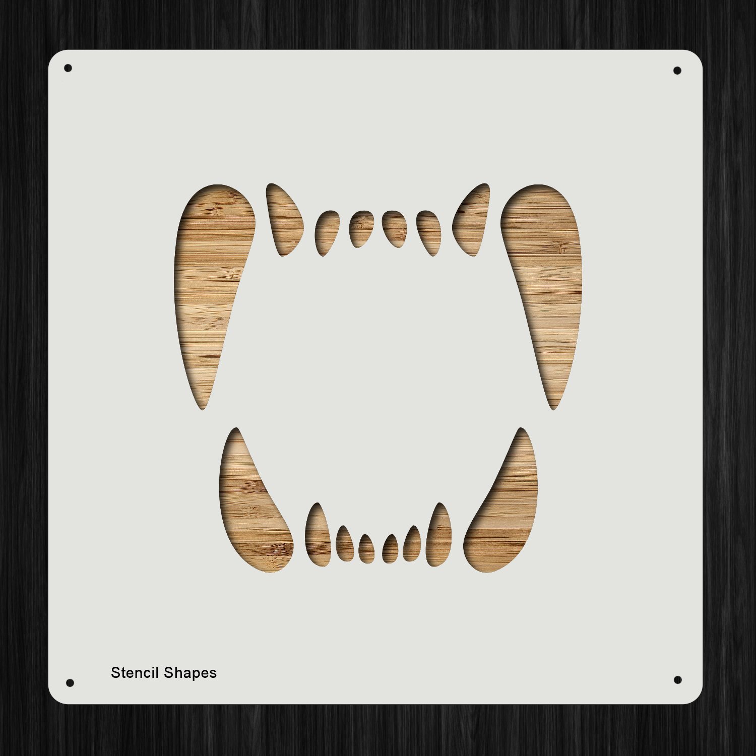 Vampire Teeth Stencil