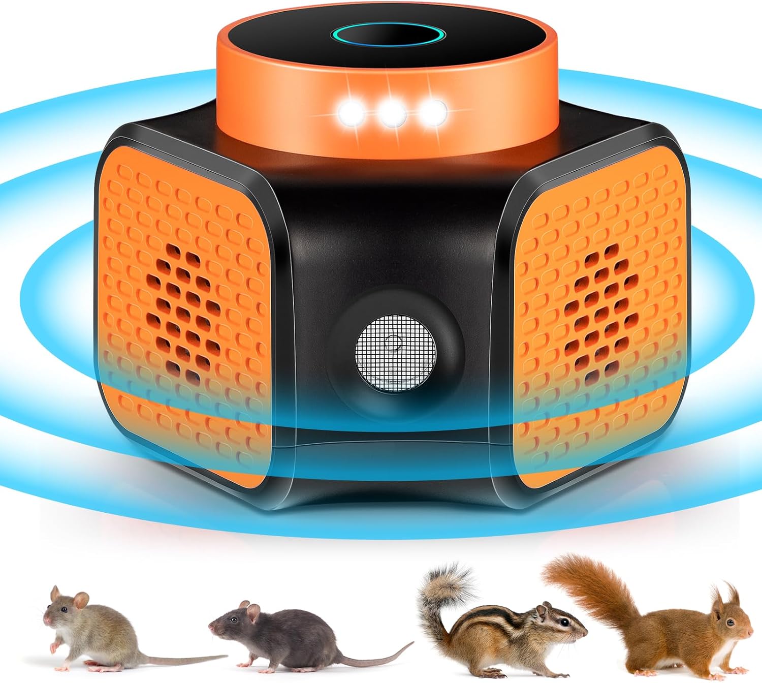 Amazon.com: 2024 Upgraded Rodent Repellent Indoor 4 in 1 Ultrasonic ...