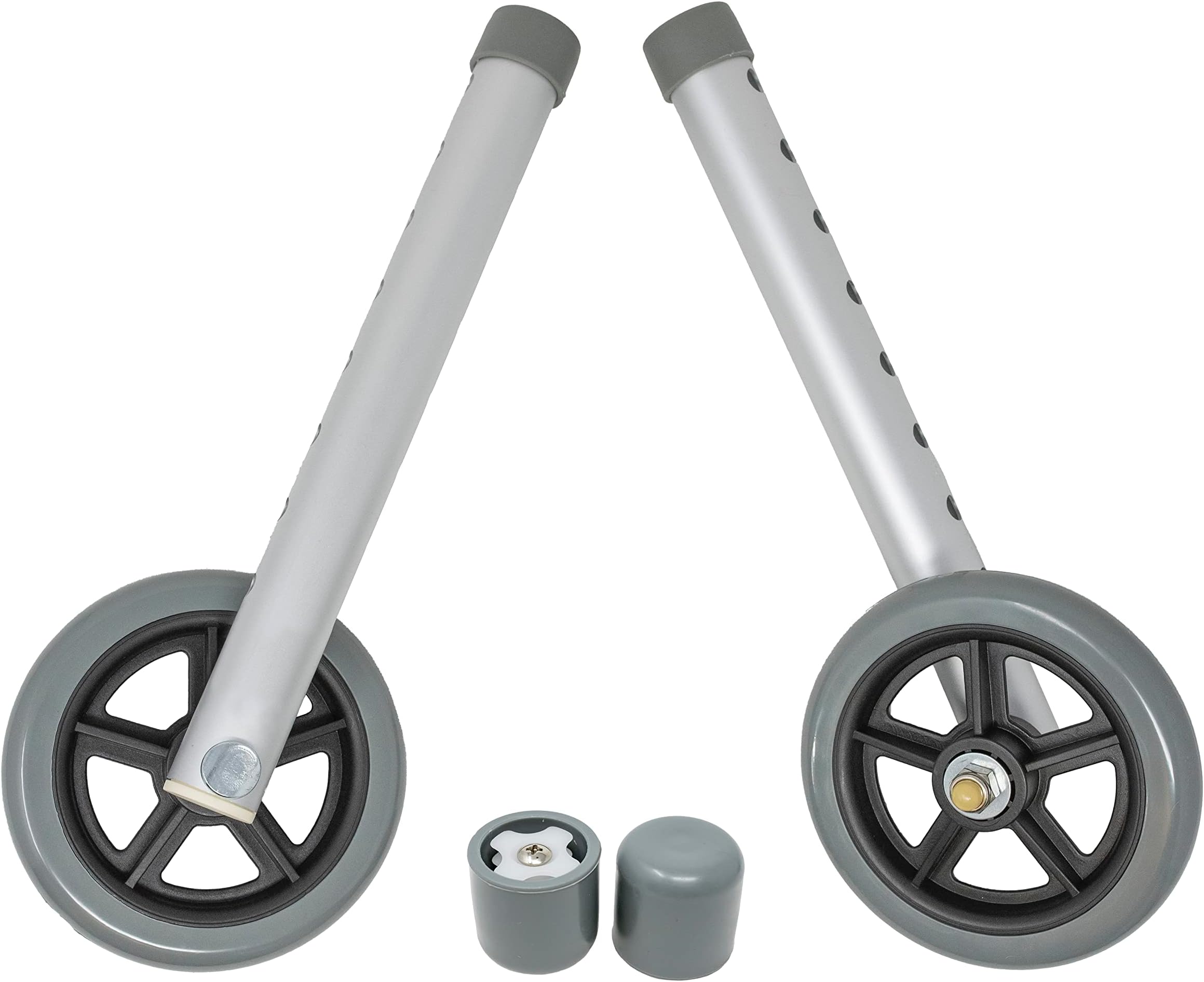Amazon.com: Drive Medical 10109 Rear Glide Walker Wheels, Gray : Health ...