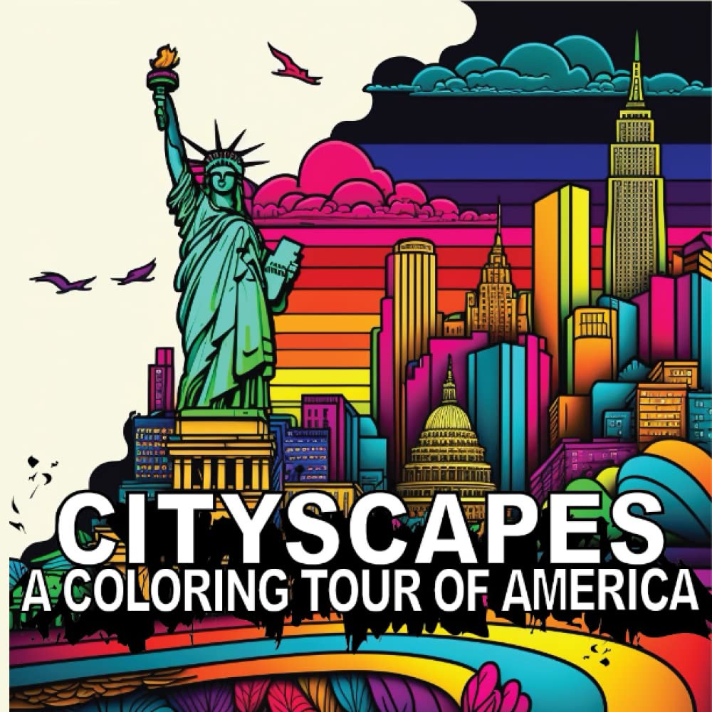 Amazon.com: Cityscapes: A Coloring Tour of America: Discover Iconic ...