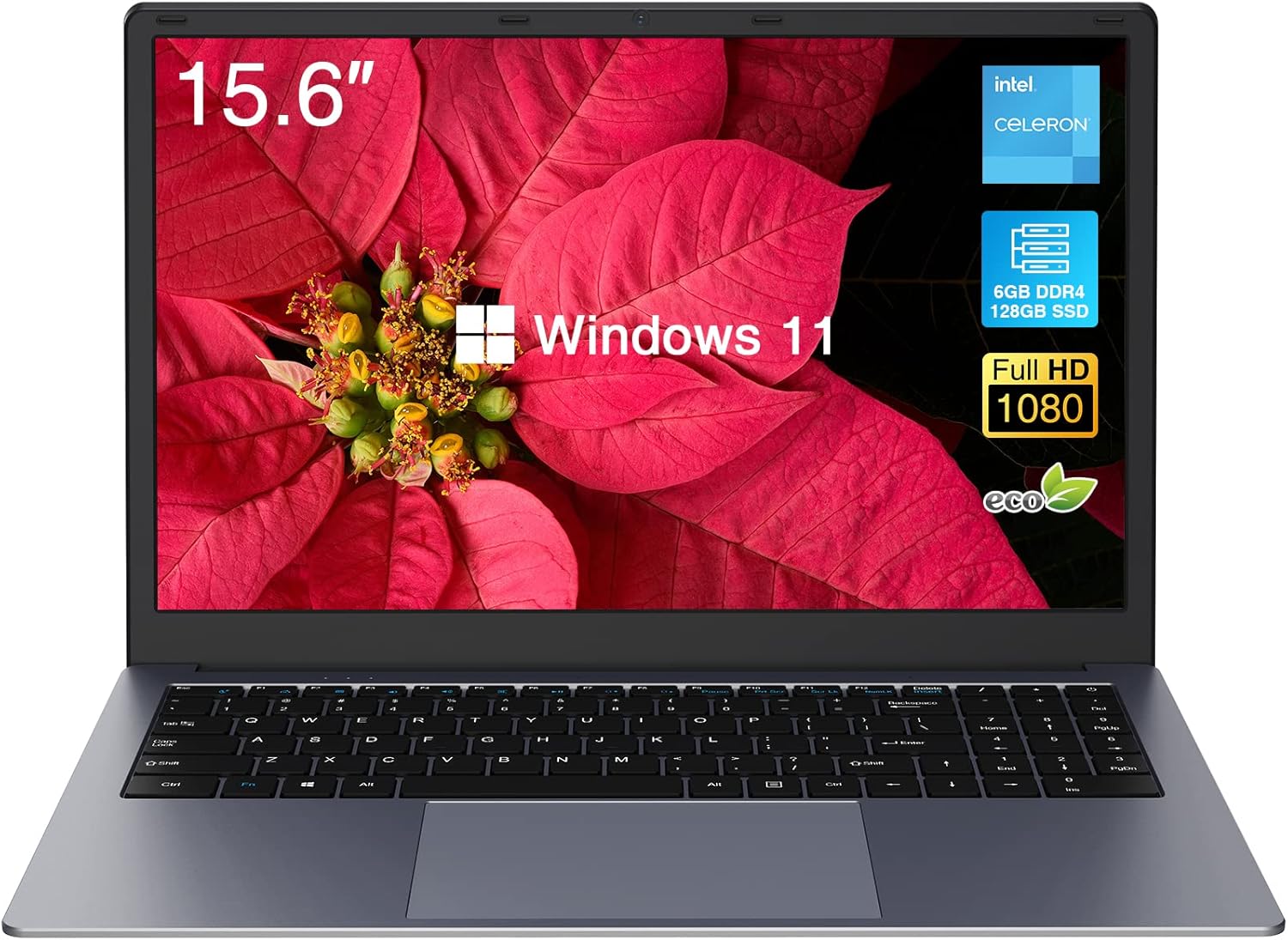 Amazon.com: BiTECOOL Win 11 Laptop, 15.6 inches Full HD Clear Display, Celeron J4005 Dual Core ...