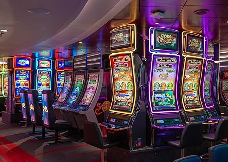 Amazon.com : Loccor 7x5ft Fabric Gaming Slot Machines Backdrop Gambling ...