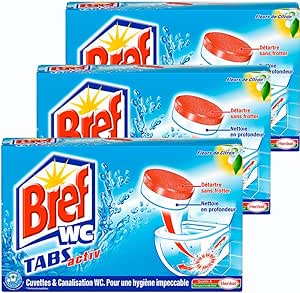 Bref - Nettoyant WC - Tablettes 200 g : 25 g x 8 - Lot de 3 : Amazon.fr ...