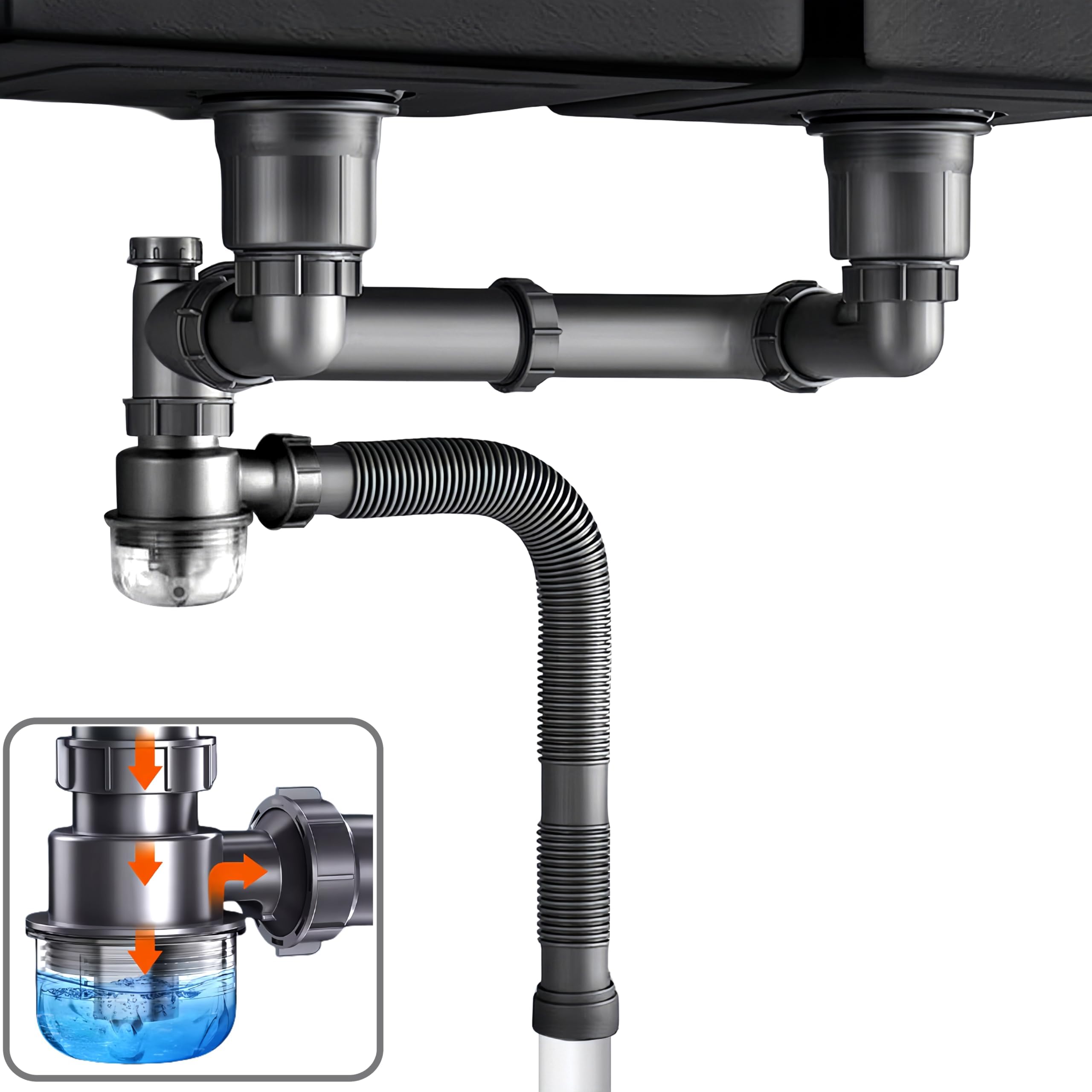 Coflex TF-110 Trampa Flexible Doble : Amazon.com.mx: Industria ...